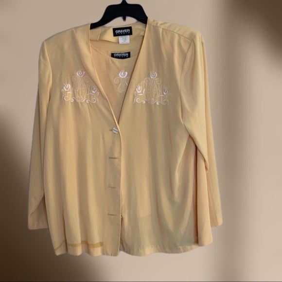 Susan Graver | Pants & Jumpsuits | Graver Studio Butter Yellow Set ...